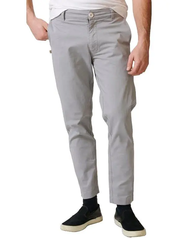 LEISURE LAB Stretch Cotton Chino Pant - Acqua