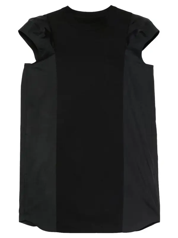 Sacai Panelled Mini Dress - Black