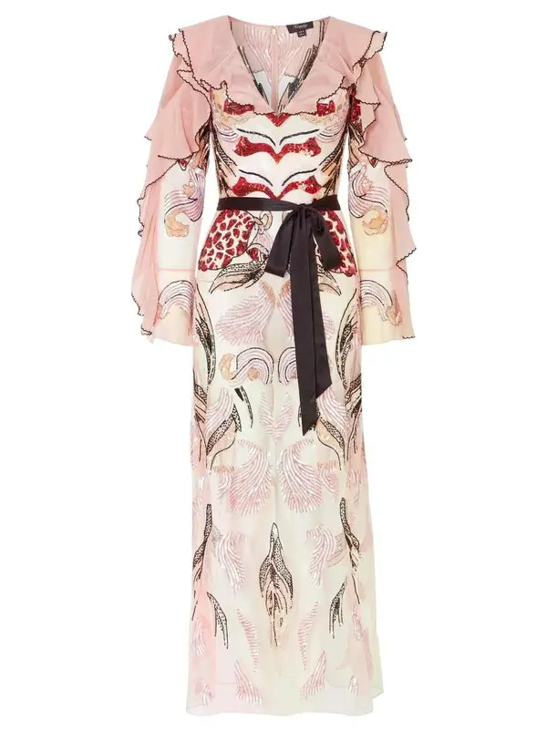 TEMPERLEY LONDON Amaya Maxi Dress - Pink