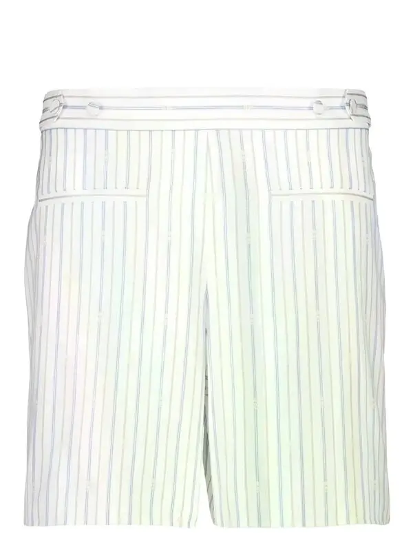 Alexander McQueen Striped Tailored Shorts - White