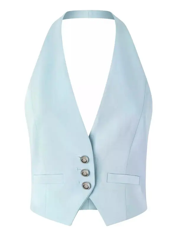 Pinko Halterneck Waistcoat - Blue