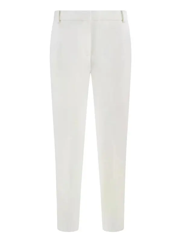 Pinko Bello Straight-leg Trousers - Z05 Bianco