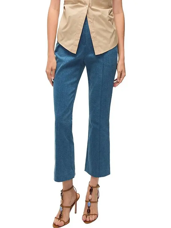 Veronica Beard Kimra Denim Ankle Pants - Sea Glare