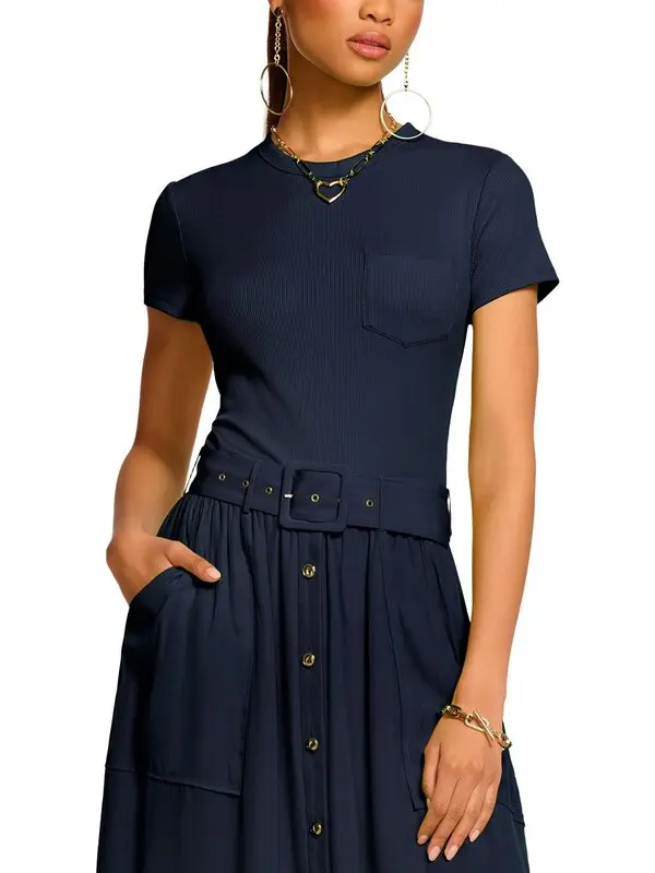 Ramy Brook Sylvie Dress - Spring Navy