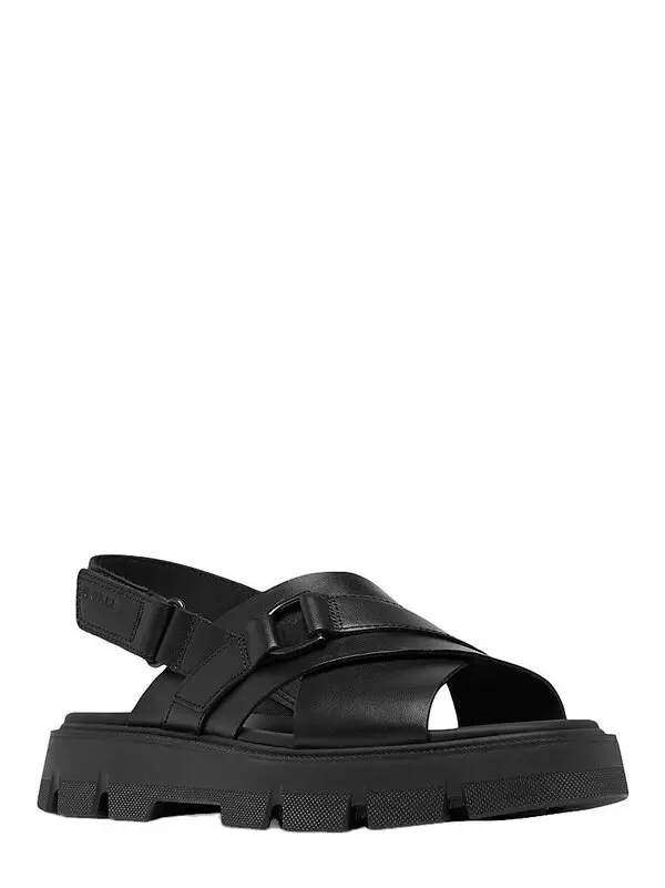 Sorel Rein Cb Crisscross Sandals - Black/black