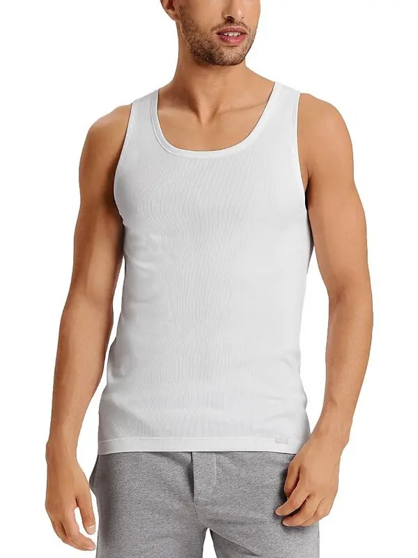 Hanro Essentials Cotton Blend Tank Top - White