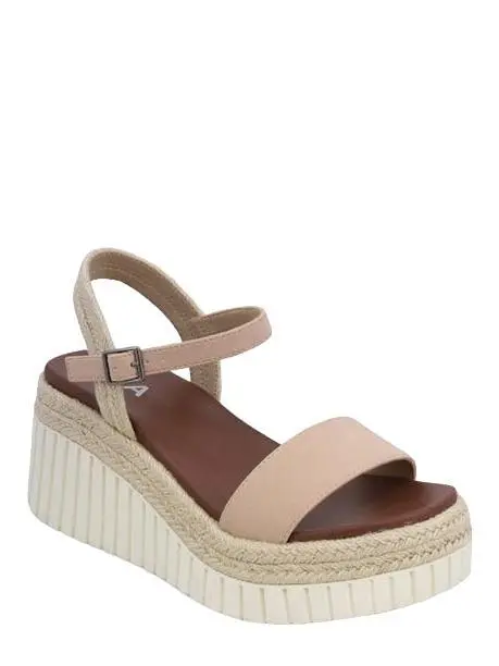 Mia Platform Wedge Sandal - Blush