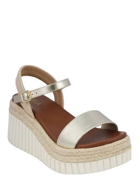 Mia Platform Wedge Sandal - Gold