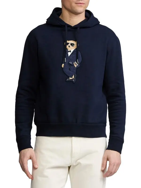 Ralph Lauren Polo Bear Fleece Hoodie - Classic Chairman Navy
