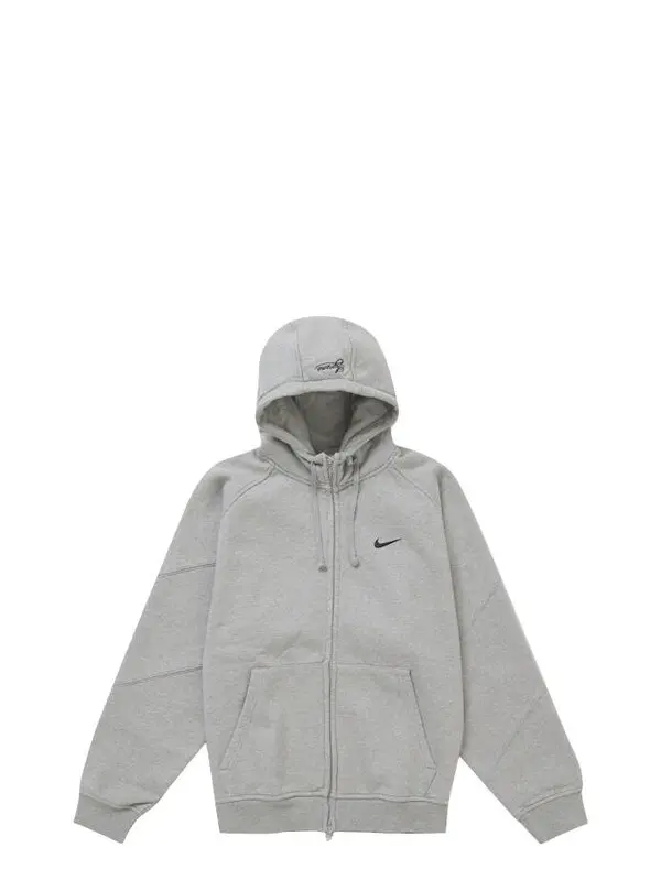 Supreme Nike Zip-up Hooded Sweatshirt - Heather Grey
