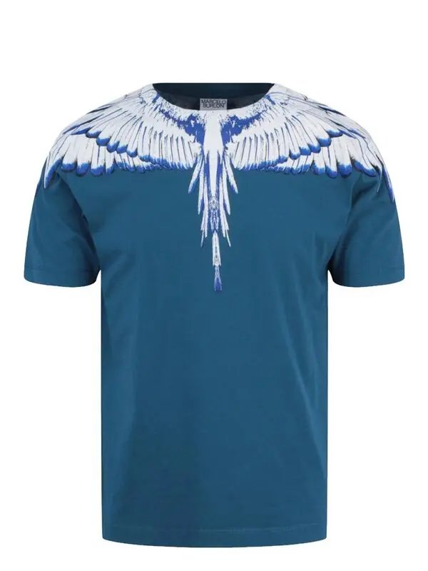 MARCELO BURLON COUNTY OF MILAN Icon Wings Graphic T-shirt - Blue