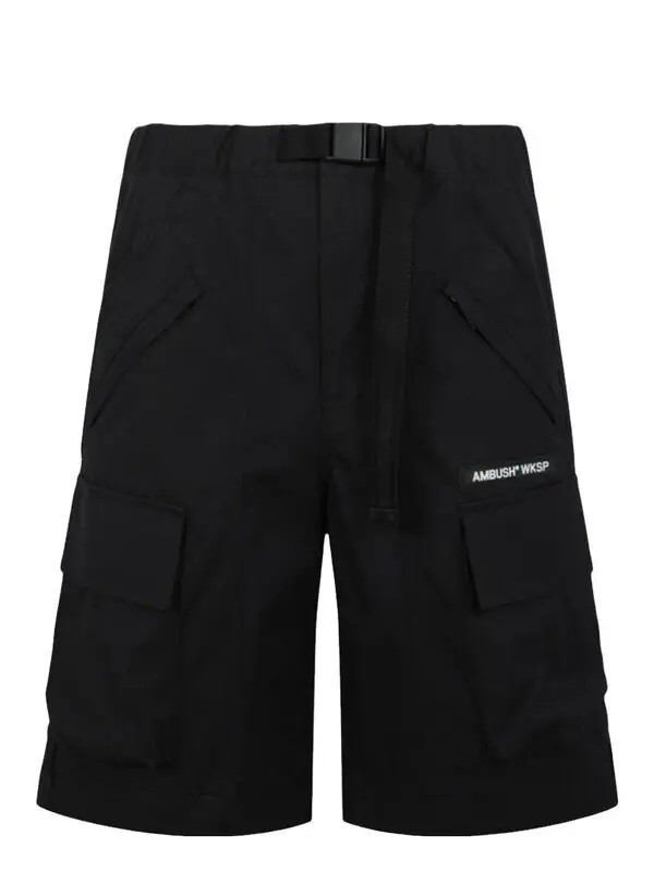 AMBUSH Logo Cargo Shorts - Black
