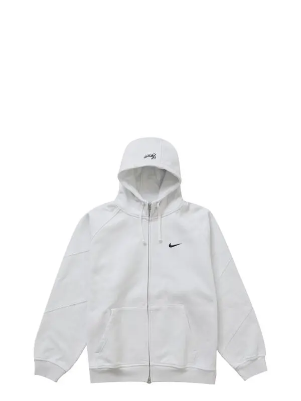 Supreme Nike Zip-up Hooded Sweatshirt - White