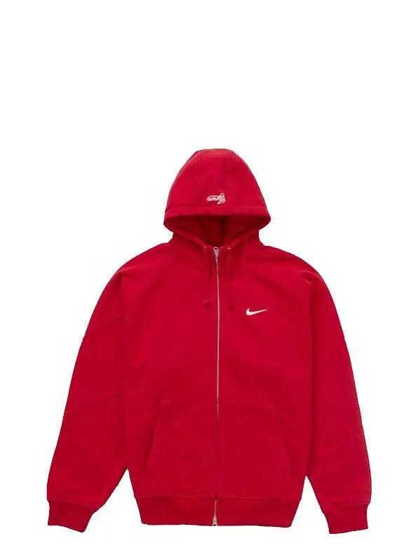 Supreme Nike Zip-up Hooded Sweatshirt - Red