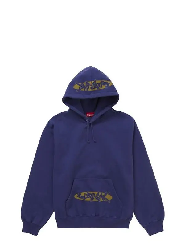 Supreme New World Order Hooded Sweatshirt - Purple