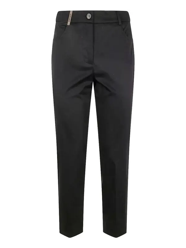 Peserico Tapered Trousers - Black