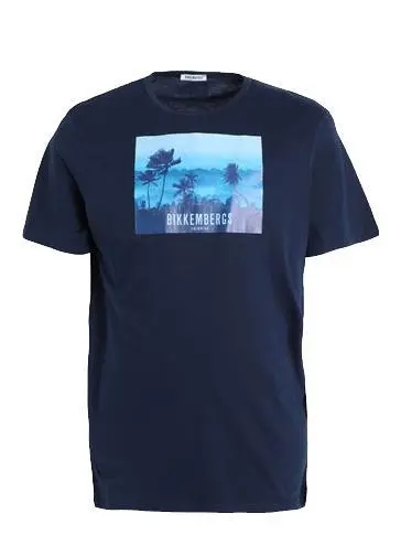 BIKKEMBERGS T-shirt Size Cotton - Navy