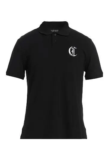 Just Cavalli Polo Shirt Size Cotton - Black