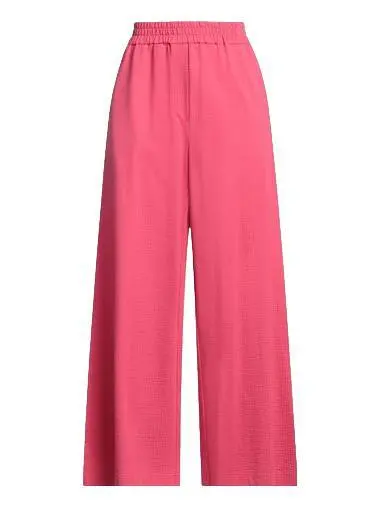 Harris Wharf London Wide-leg Seersucker Trousers - Pink