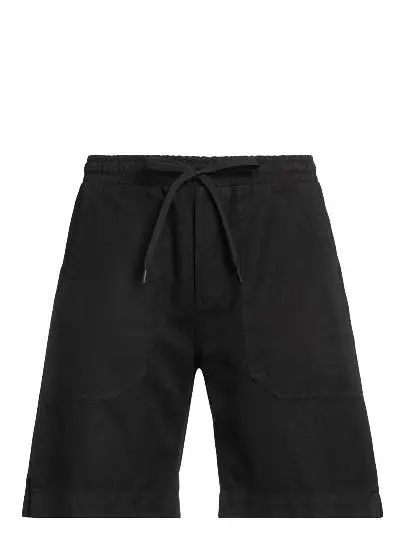 ICE PLAY Casual Cotton-linen Shorts - Black