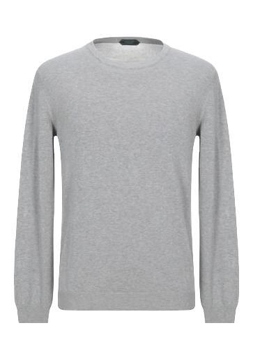 ZANONE Cotton Crewneck Pullover - Light Grey
