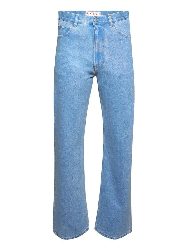 Marni Cotton Trousers - Blue