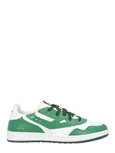 RUN OF Leather Low-top Sneakers - Green