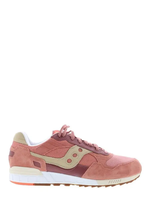 Saucony Shadow 5000 Lace Up Sneakers - Coral/tan
