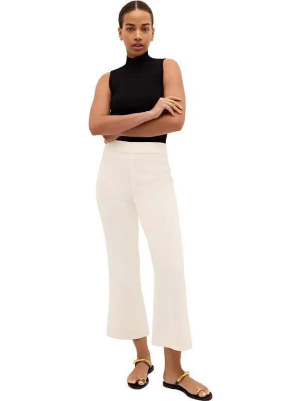 MARIE OLIVER Mia Crop Pant - Bone
