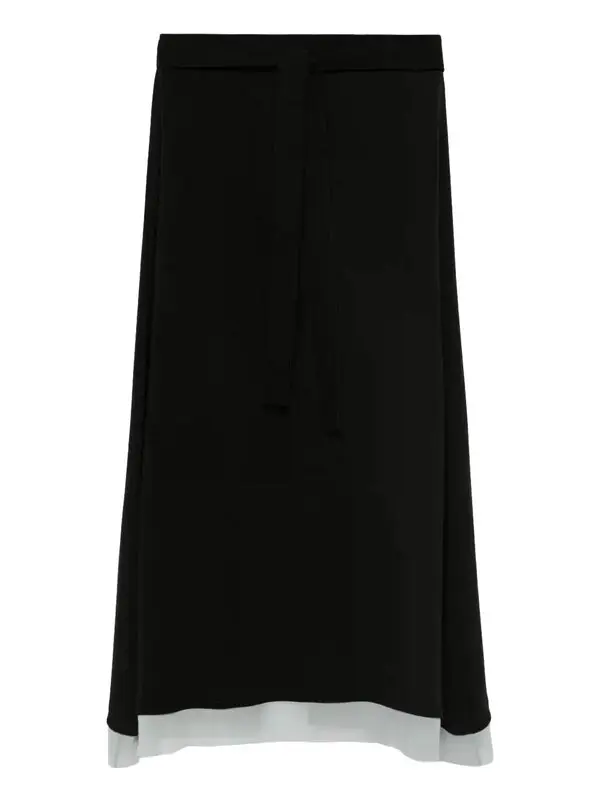 Fendi Silk Skirt - Black