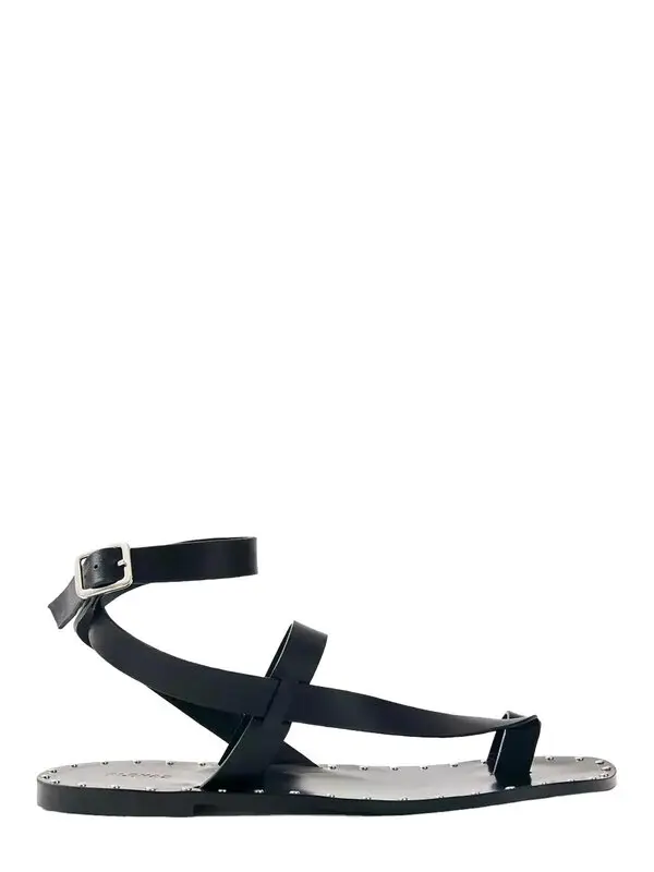 ALOHAS Tallula Strappy Flat Sandals - Black