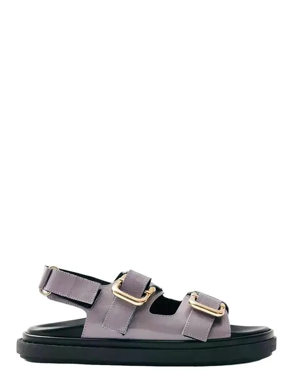 ALOHAS Harper Buckled Slingback Sandals - Purple