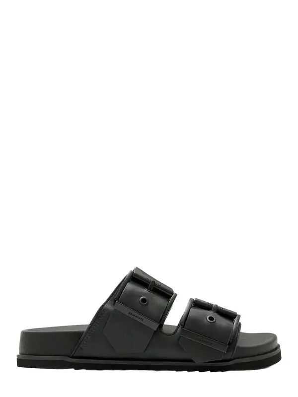 ALLSAINTS Sian Leather Slides - Black