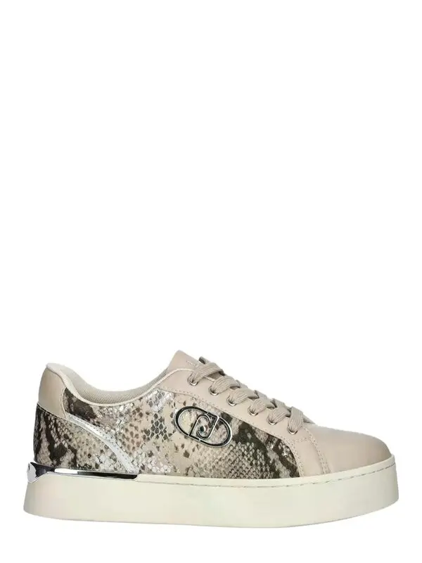 Liu Jo Snakeskin Panelled Sneakers - Neutrals