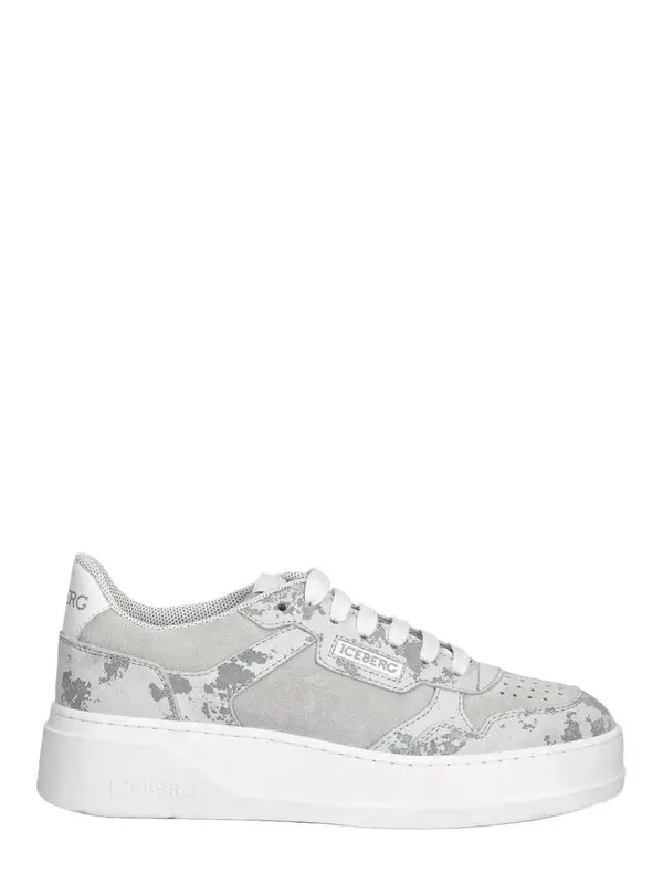 Iceberg Camouflage Platform Sneakers - Grey