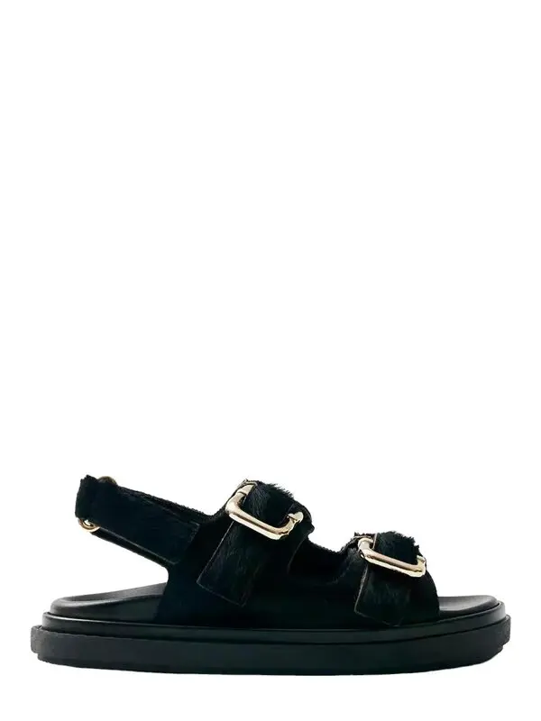 ALOHAS Harper Double-buckle Sandals - Black