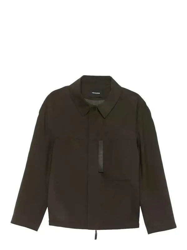 YVES SALOMON Zip-up Overshirt - Green