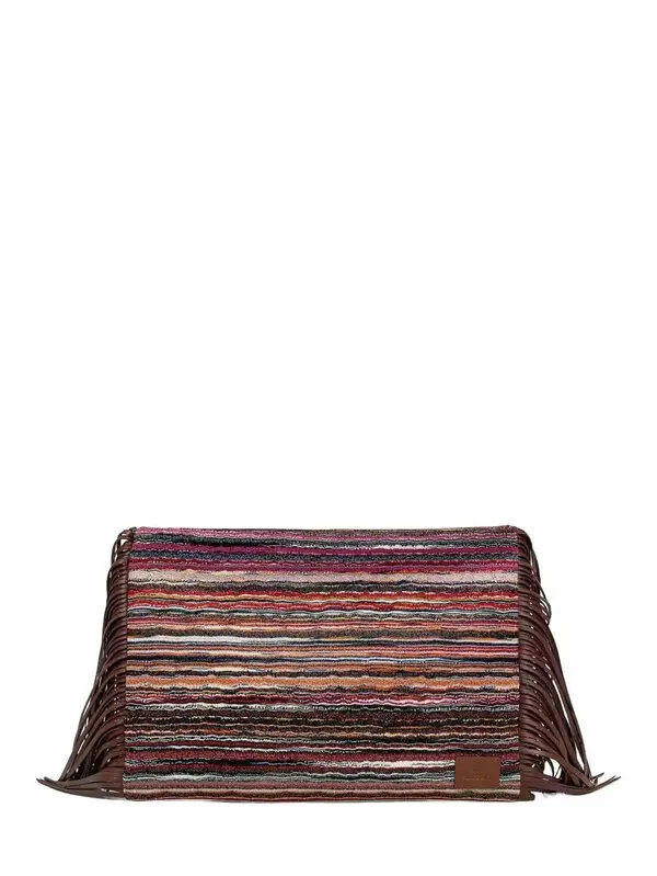 Missoni Fringed Clutch Bag - Brown