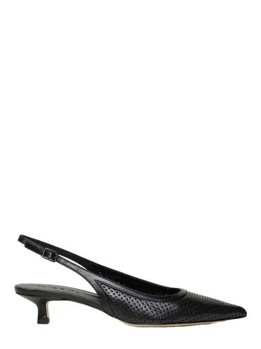 M. Gemi The Lisinda Lattice Slingbacks - Black