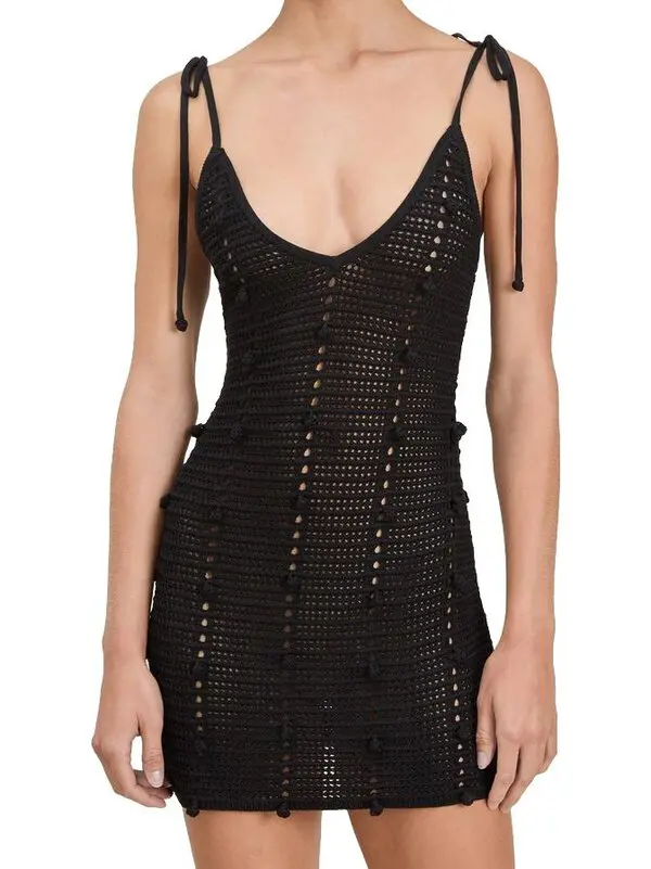 Devon Windsor Knitted Mini Dress - Black