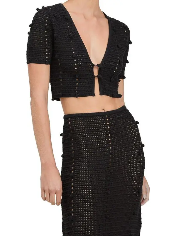 Devon Windsor Hada Knit Top - Black