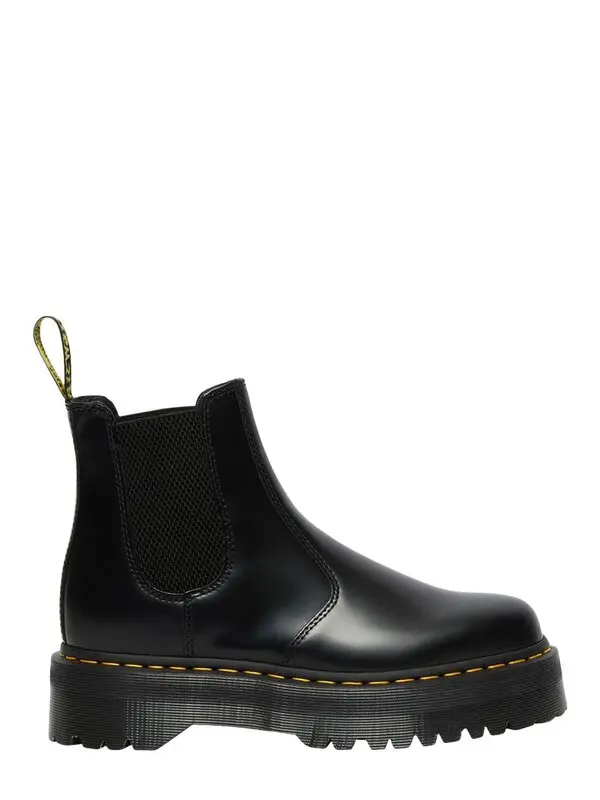 Dr. Martens 2976 Polished Smooth Platform Chelsea Boot - Black