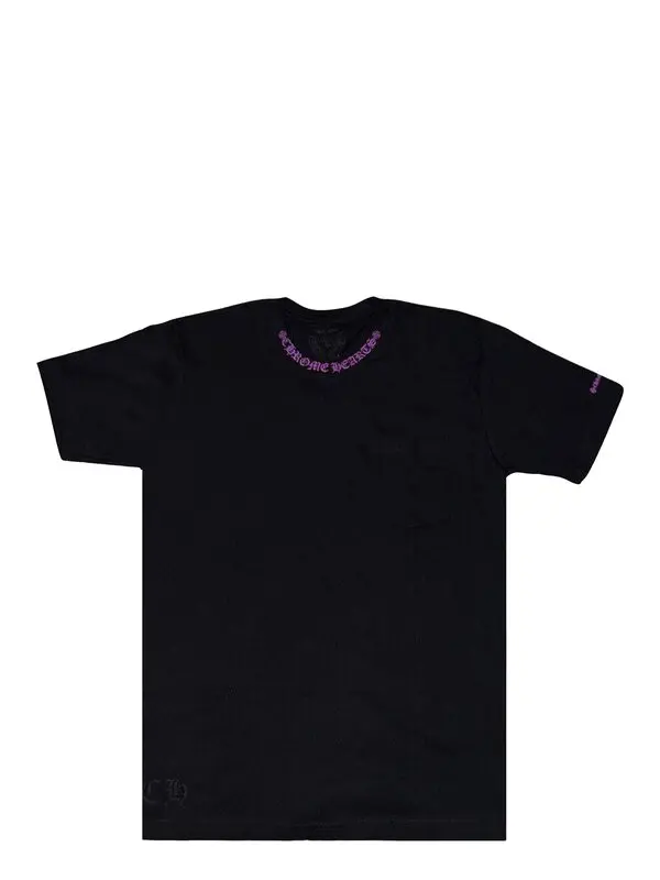 Chrome Hearts Neck Logo Tee /purple - Black