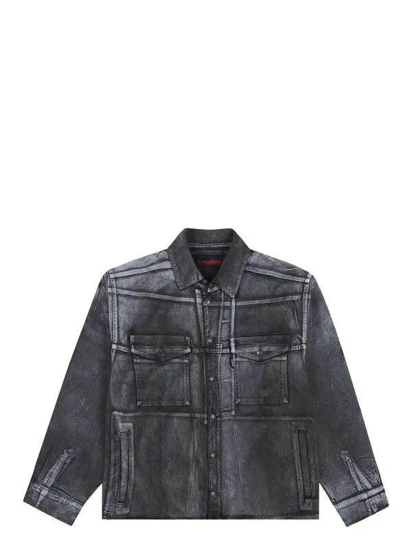 Ottolinger Oversized Denim Shirt - Black