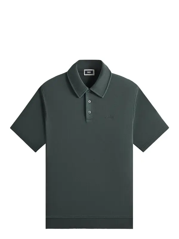 Kith Crystal Wash Interlock Graham Polo 'machine - Green