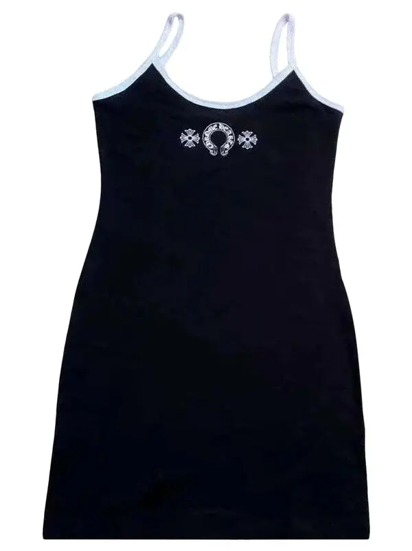 Chrome Hearts Scroll Logo Tank Dress - Black
