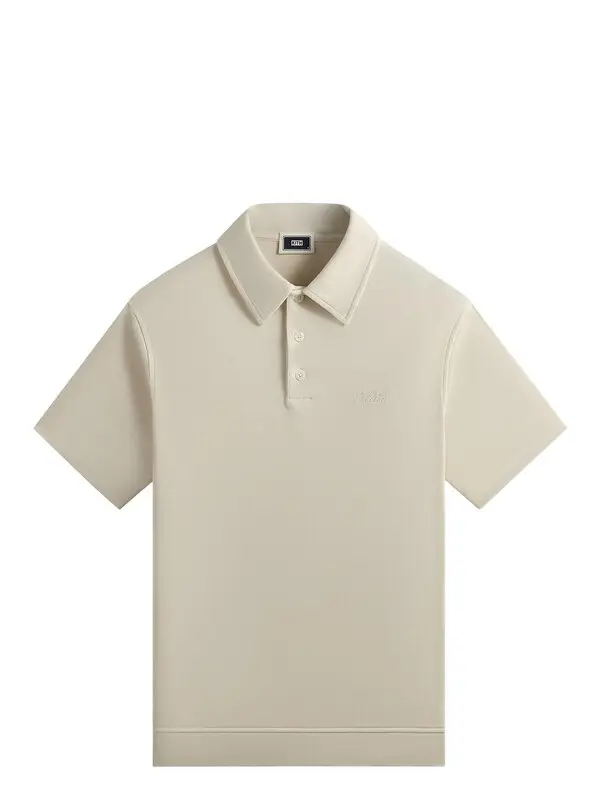 Kith Crystal Wash Interlock Graham Polo 'sandrift - Cream