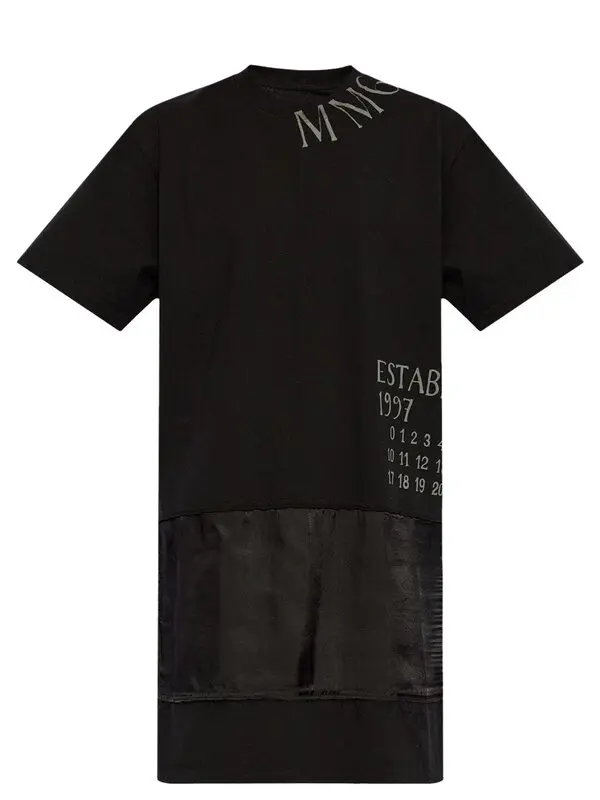 MAISON MARGIELA Mini T-shirt Dress - Black