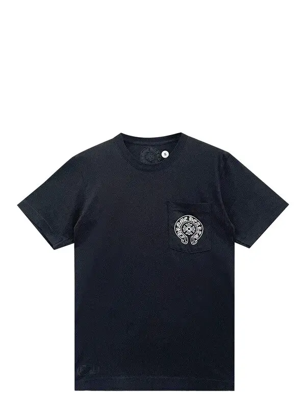 Chrome Hearts Las Vegas Exclusive Horseshoe Logo Pocket T-shirt - Black