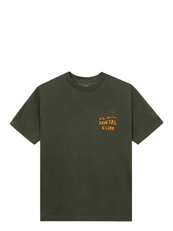 ANTI SOCIAL SOCIAL CLUB A Fire Inside Tee 'olive - Green